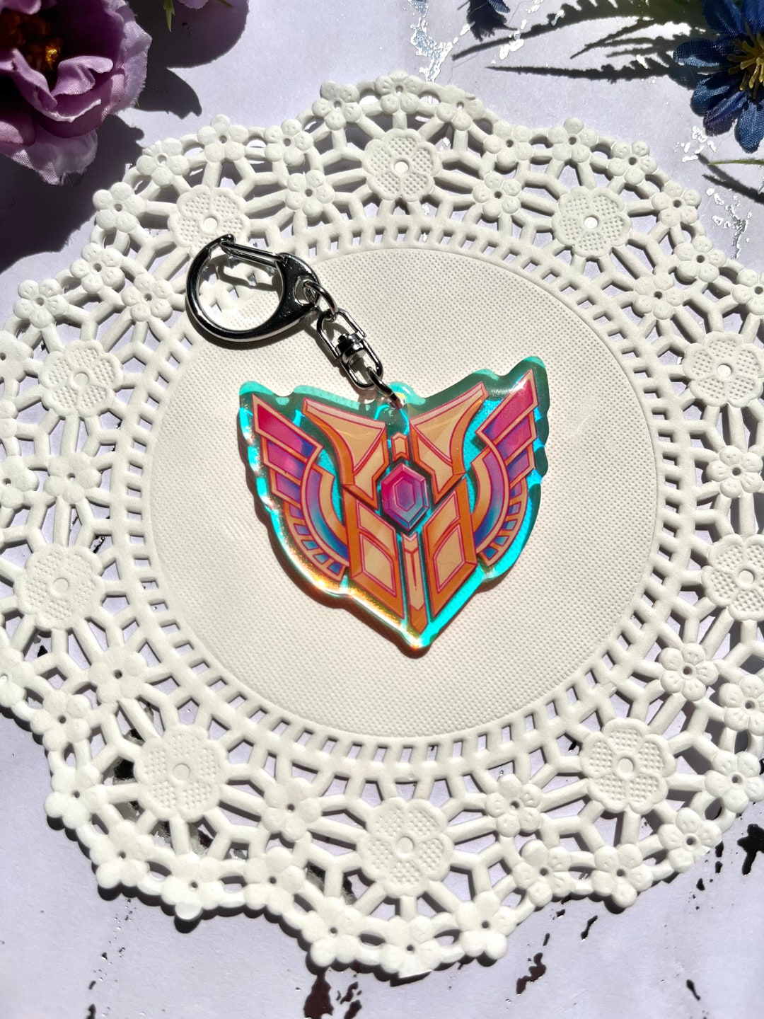 League of Legends Mastery 7 Rainbow Acrylic Charm - Etsy