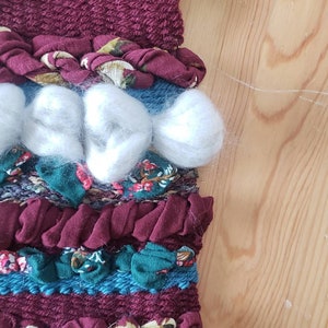 Autumn Weaving Maroon Fiber Art Unique Gift for Daughter - Etsy