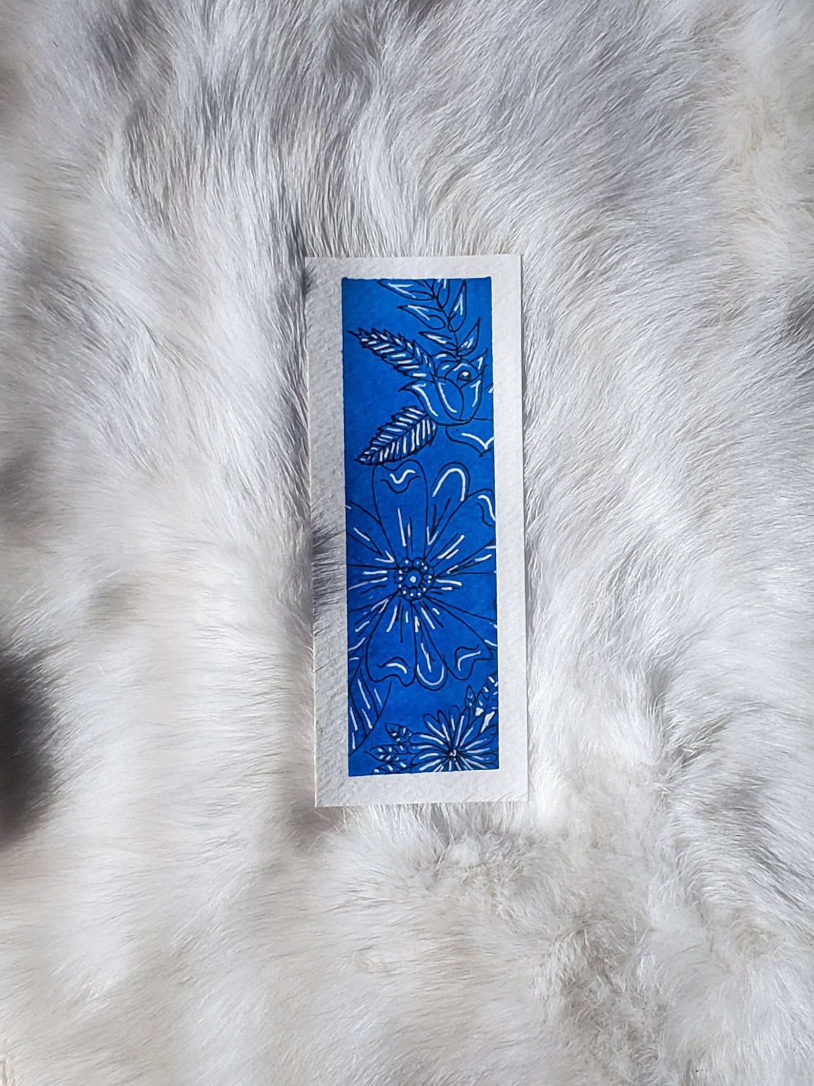 Blue Watercolor Bookmarks Floral and Houseplant Themes, Set of 6 ...