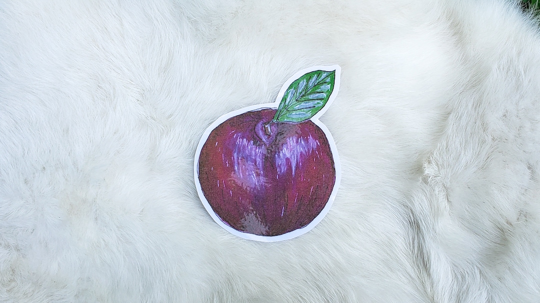 Plum Sticker, Fruit Sticker, Water Bottle Lap Top Chrome Book Sticker ...