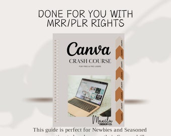 Canva Course How to Use Canva Guide Learn Canva Master Resell Rights MRR Private Label Rights ...