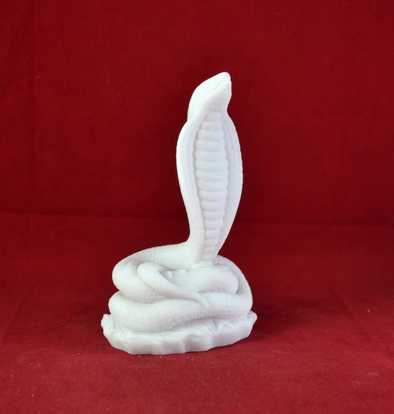 Cobra Snake Sculpture Greek Animal Marble Statue 13 Cm 5.2 | Etsy