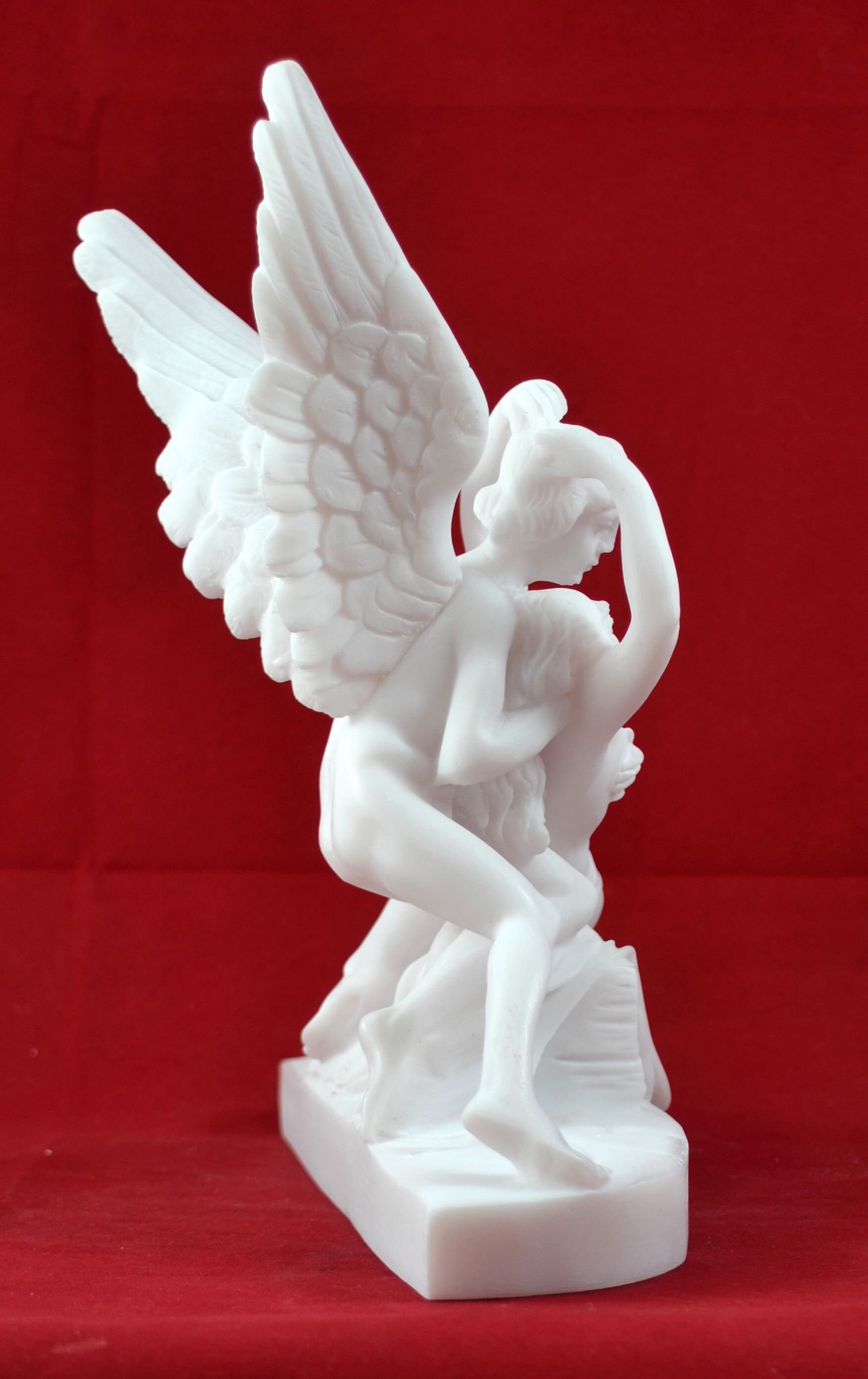 Cupid and Psyche, Love and Soul Statue White Greek Mythology 8,3 Inch ...