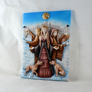 Hecate Magic Witch Goddess Hekate Relief Colour Statue 23 Cm 9 Inches ...