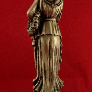 Persephone Goddess Queen of the Underworld Greek Gold Patina Statue 6,3 ...