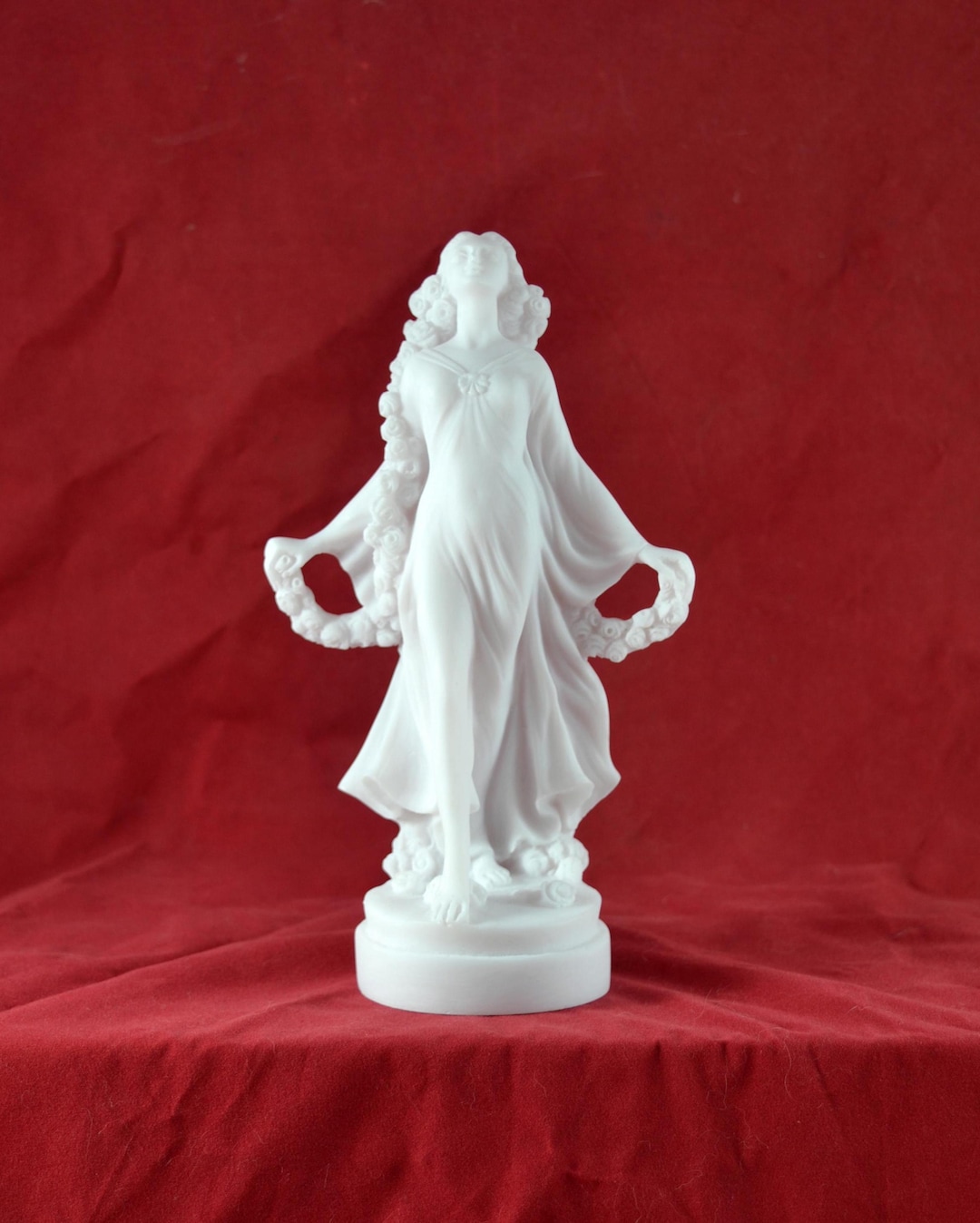 Persephone FLORA Goddess / Proserpina Statue White Sculpture 7 Inch ...