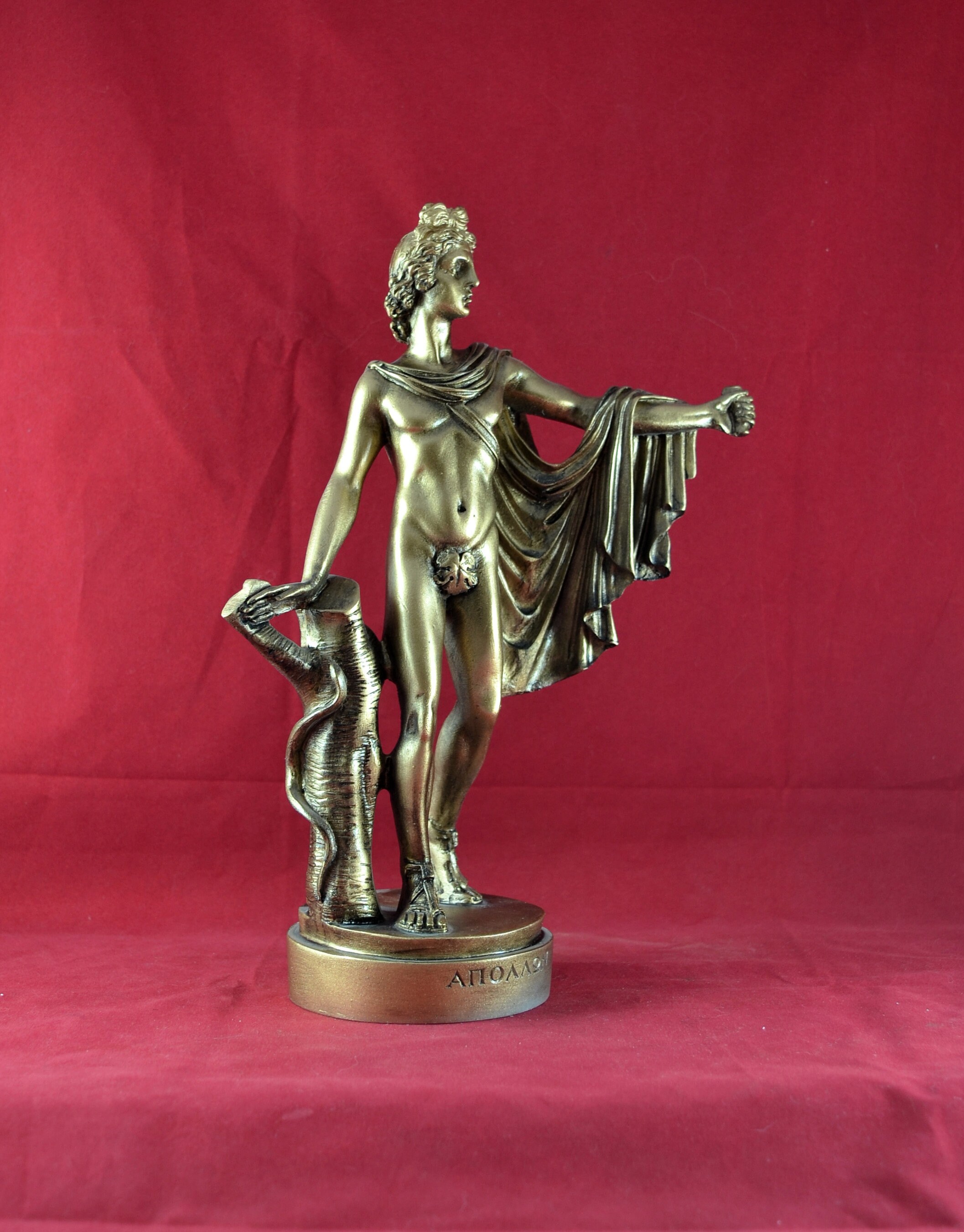 Apollo griechische Statue Light Music Gott NEU 26 cm Gold | Etsy