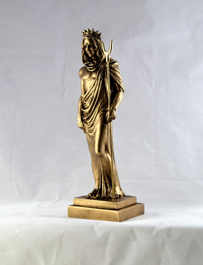 Hades Gold Pluto Underworld God Statue 21 Cm 82 Inches - Etsy