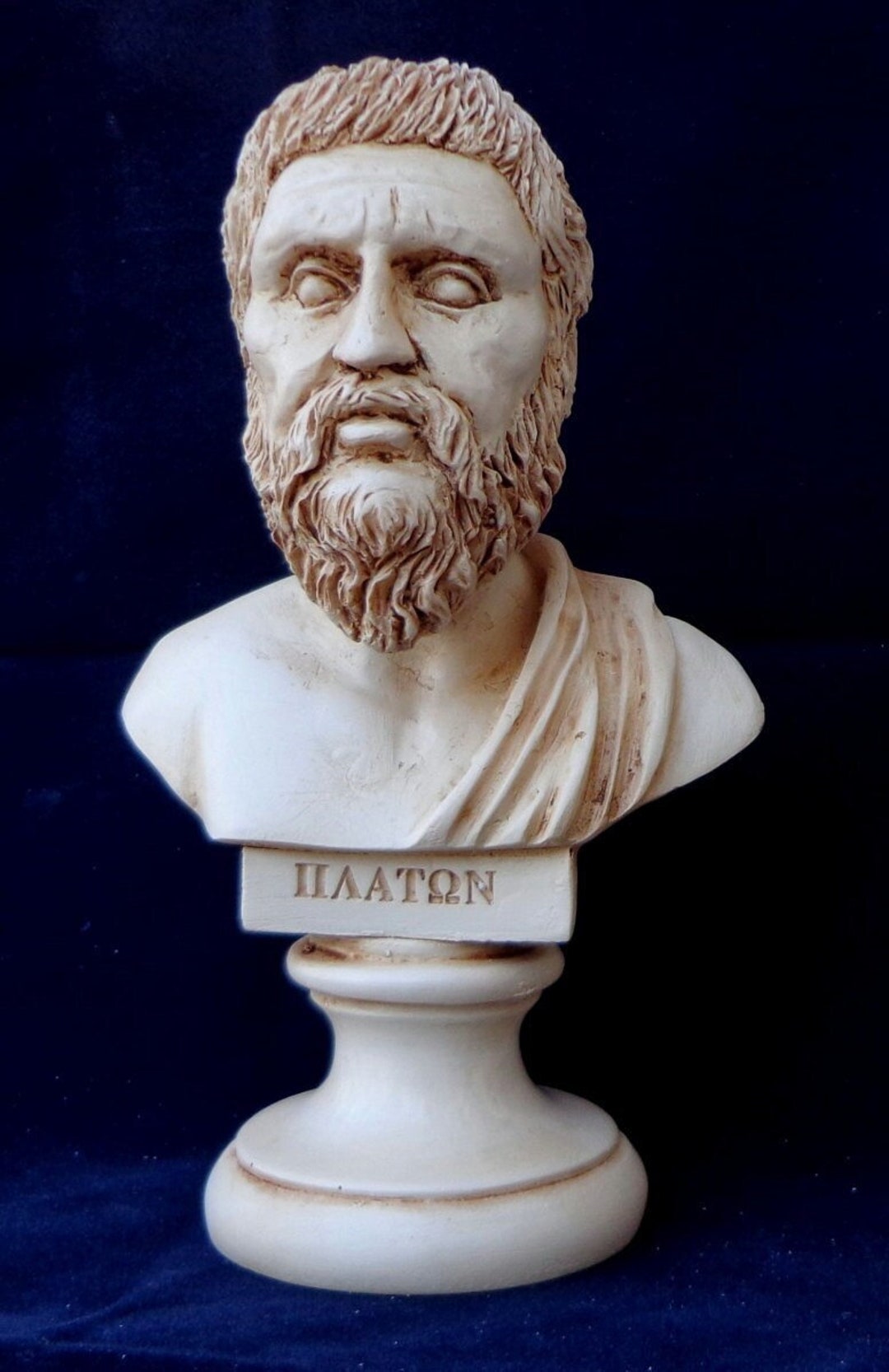 Plato Bust Statue Greek Great Philosopher Patina NEW - Etsy