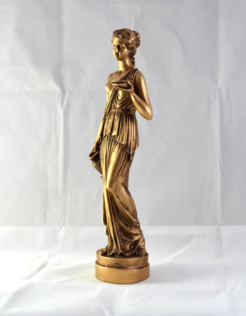 Hestia Goddess of House Family Greek Statue Greek Statue Gold - Etsy