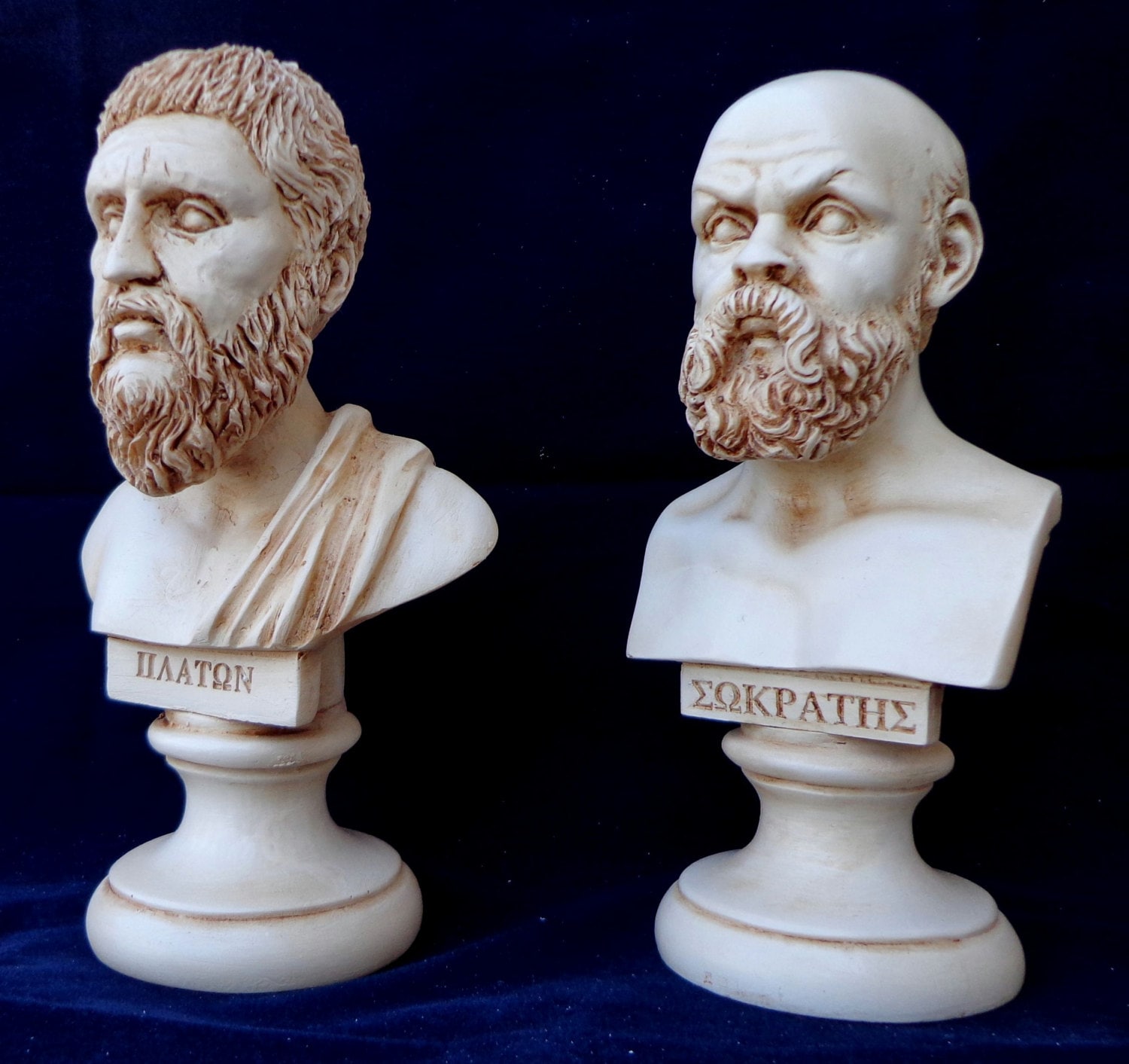 Socrates Plato Bust Greek Great Philosophers Set NEW - Etsy