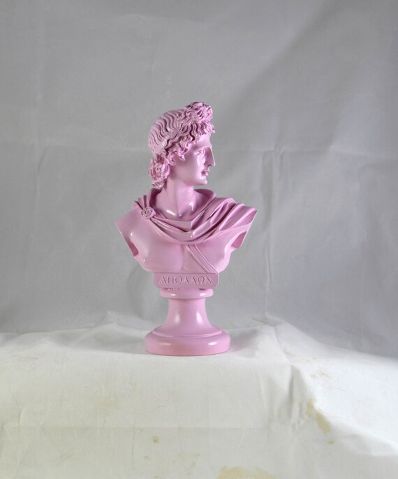 Apollo Βust Greek Statue Light Music God Pink NEW 16 Cm 65 | Etsy