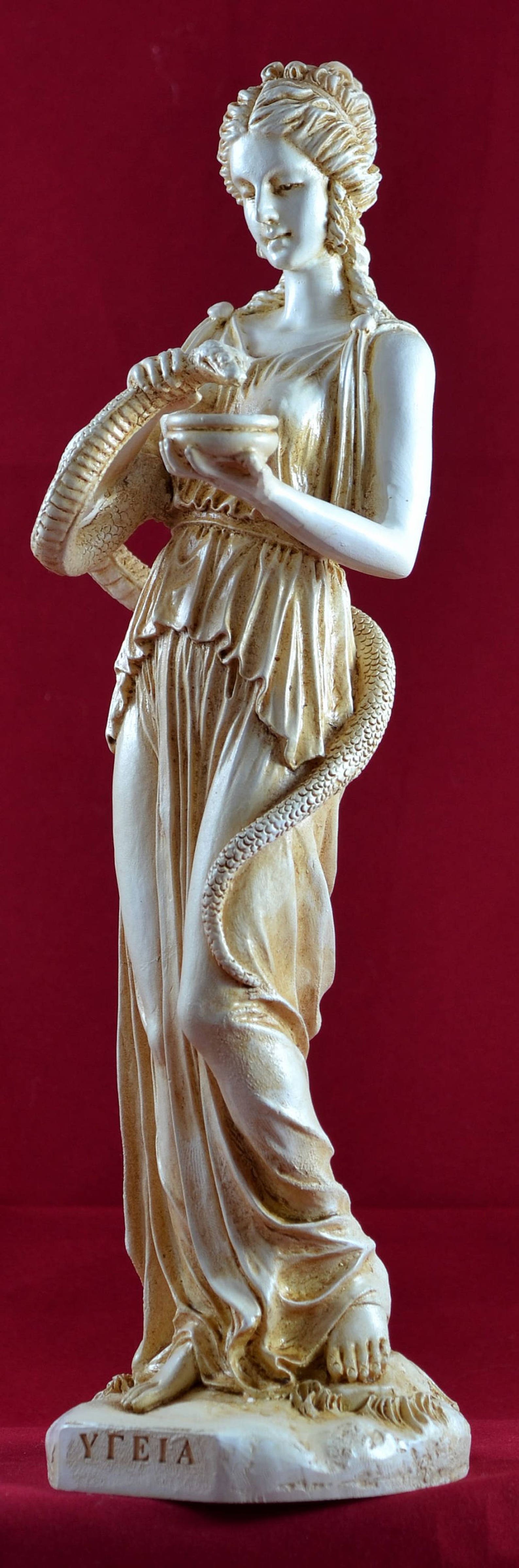 HYGEIA Goddess of Health Sanitation and Hygiene Statue | Etsy