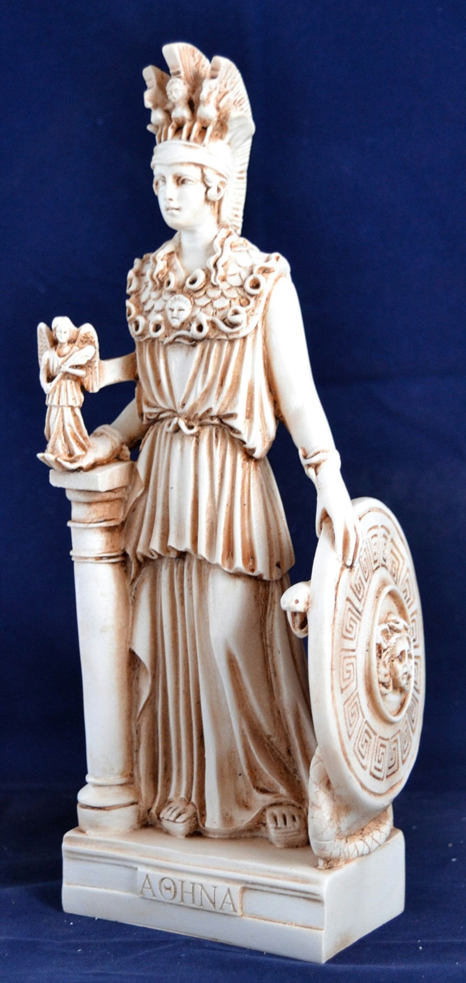 Athena minerva pallas statua greca figura NUOVA patina | Etsy Italia