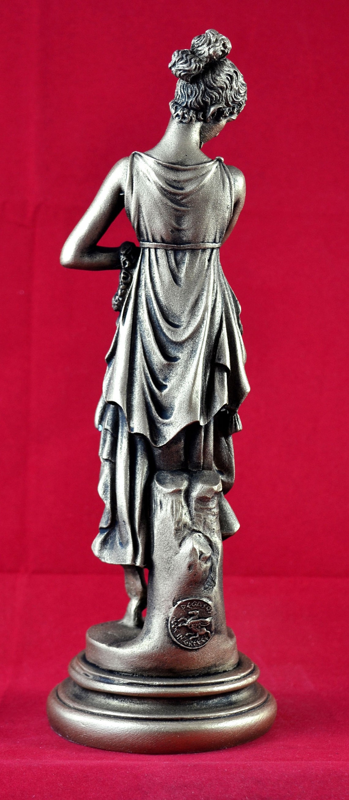 Persephone Goddess Queen of the Underworld Gold Patina Greek Statue 10 ...