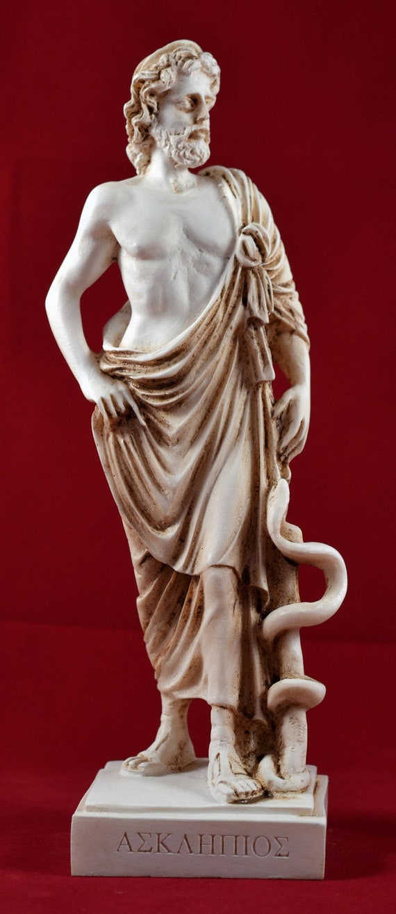 Apollo Greek God Of Medicine Asclepius Statue Ancient Greek God Of