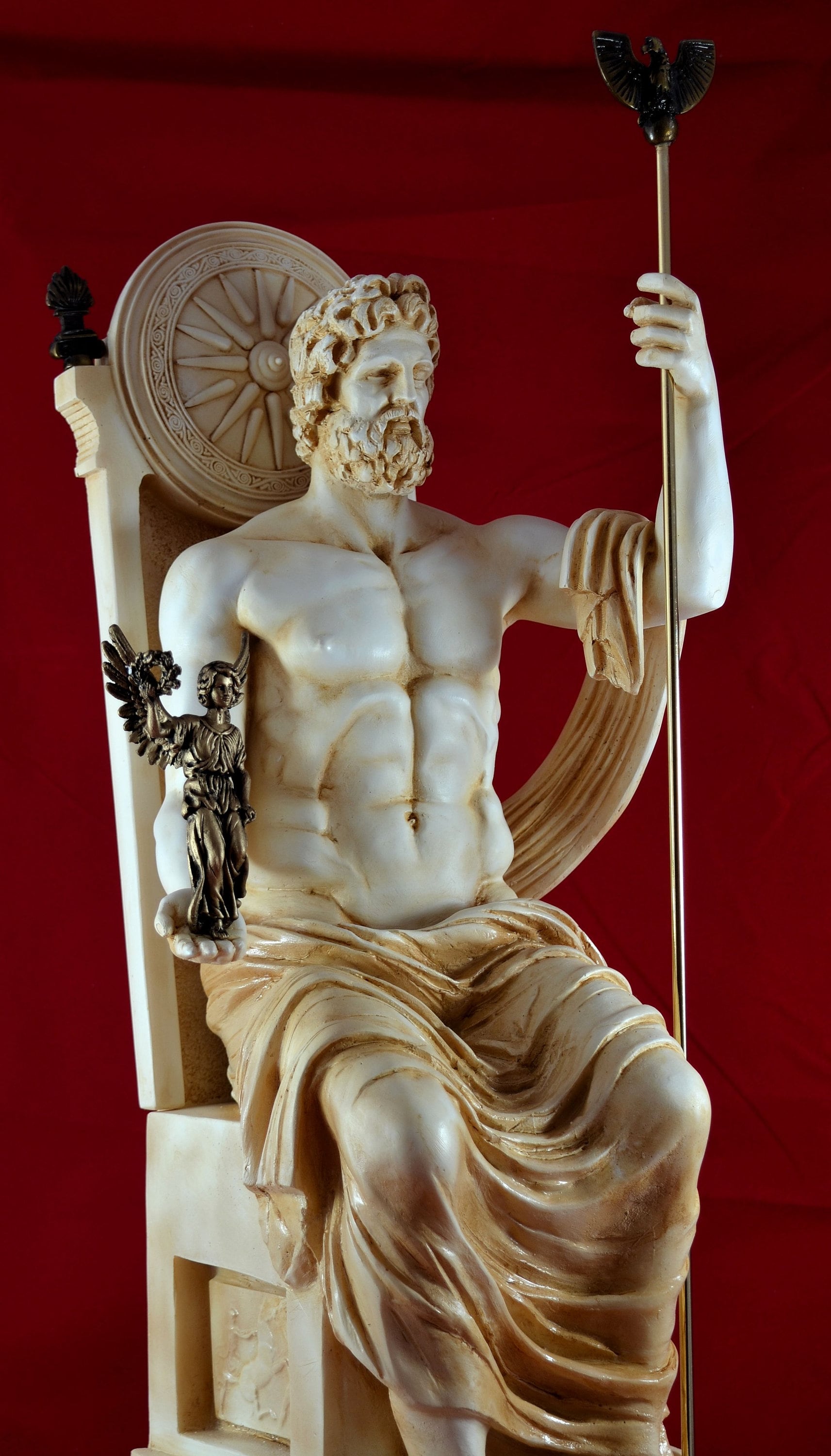 Zeus the Greatest Sculpture Statue Greek BIG SIZE Patina - Etsy