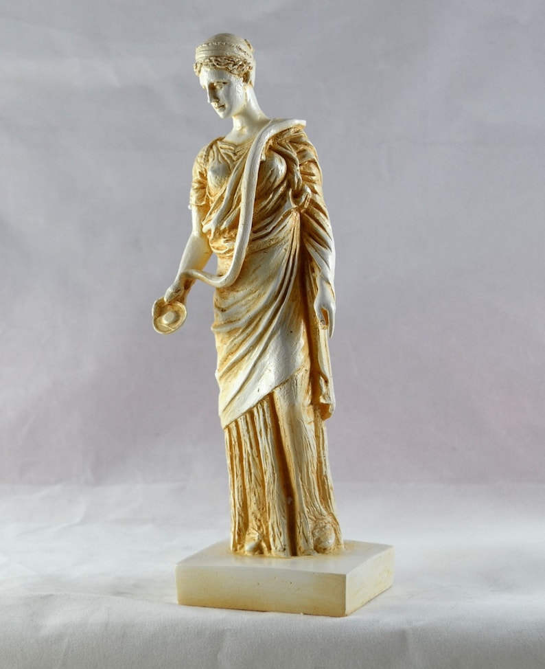 Hygieia Hygeia Statue Goddess of Health Aged Patina 20 Cm 7.9 Inches - Etsy
