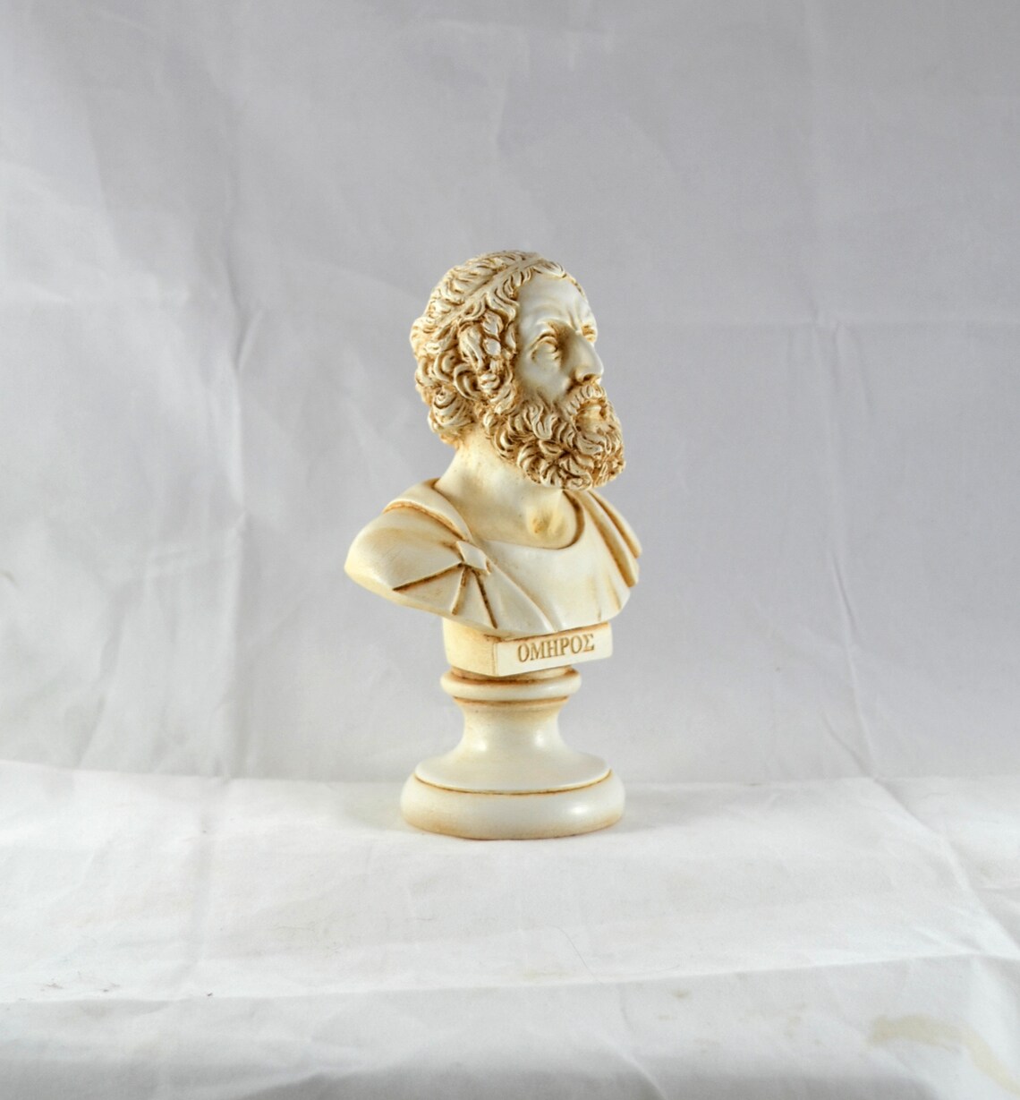 Homer Βust Greek Statue Illiad , Odyssey Aged Patina 16 Cm ( 6,3 Inch ...