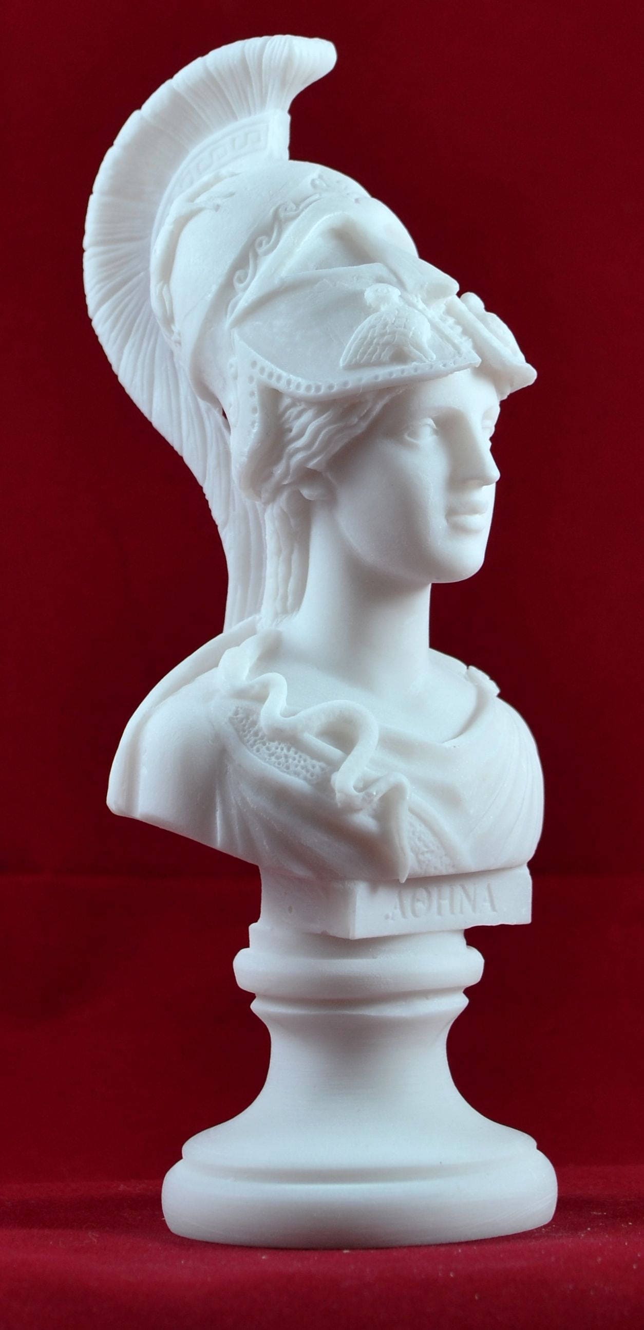Athena bust greek statue wisdom civilization goddess white NEW | Etsy