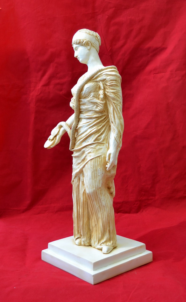 Hygieia Hygeia Statue Goddess of Health Aged Patina 59 Cm 23 - Etsy