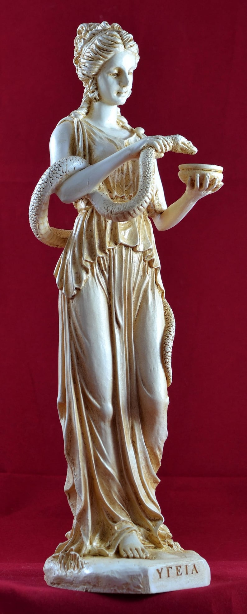 HYGEIA Goddess of Health Sanitation and Hygiene Statue | Etsy