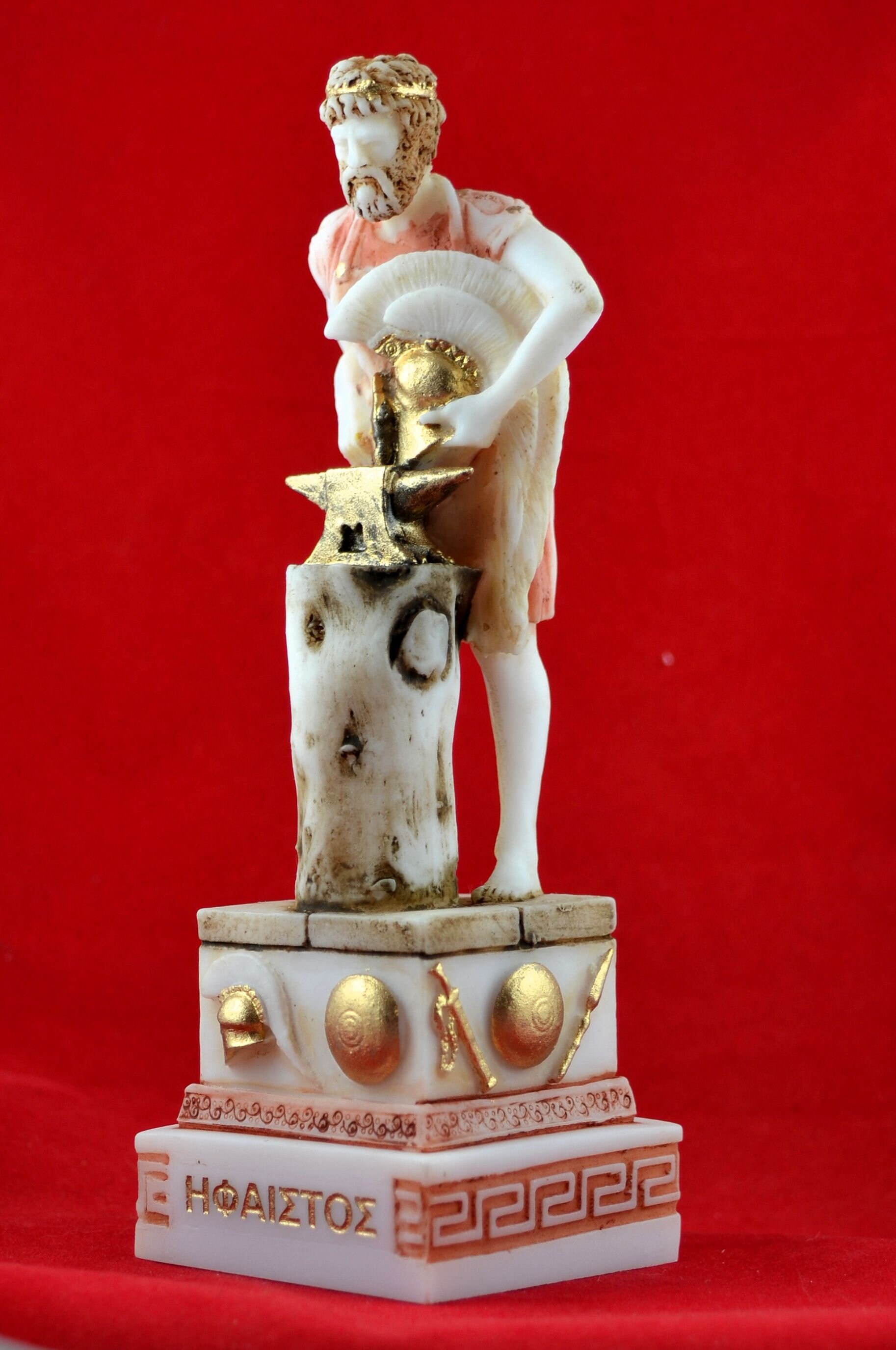 Hephaestus Greek Colour Statue God of Arts Metal Fire NEW - Etsy