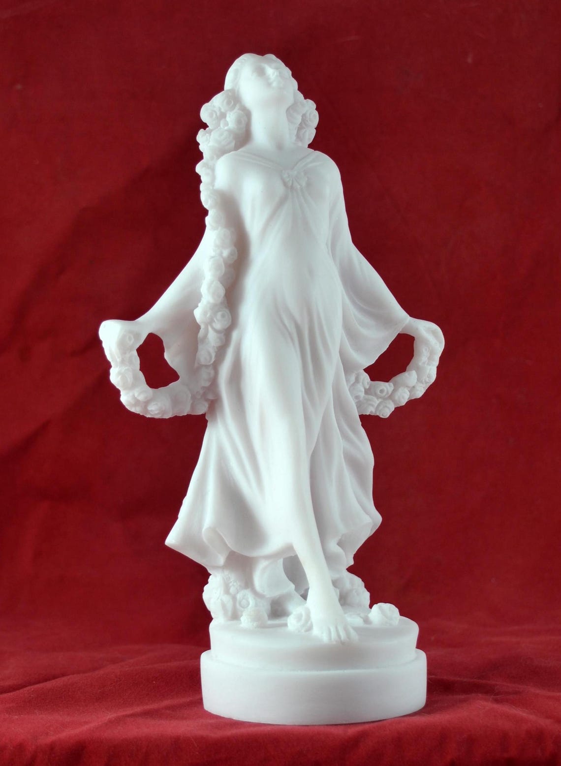 Persephone FLORA Goddess / Proserpina Statue White Sculpture 7 Inch ...