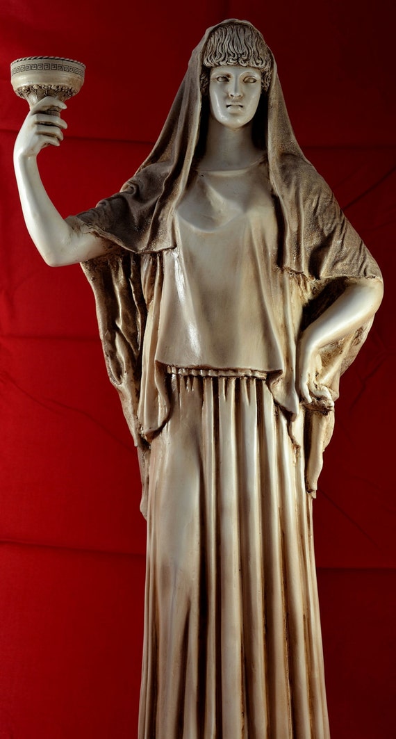 Hestia Greek Goddess Statue