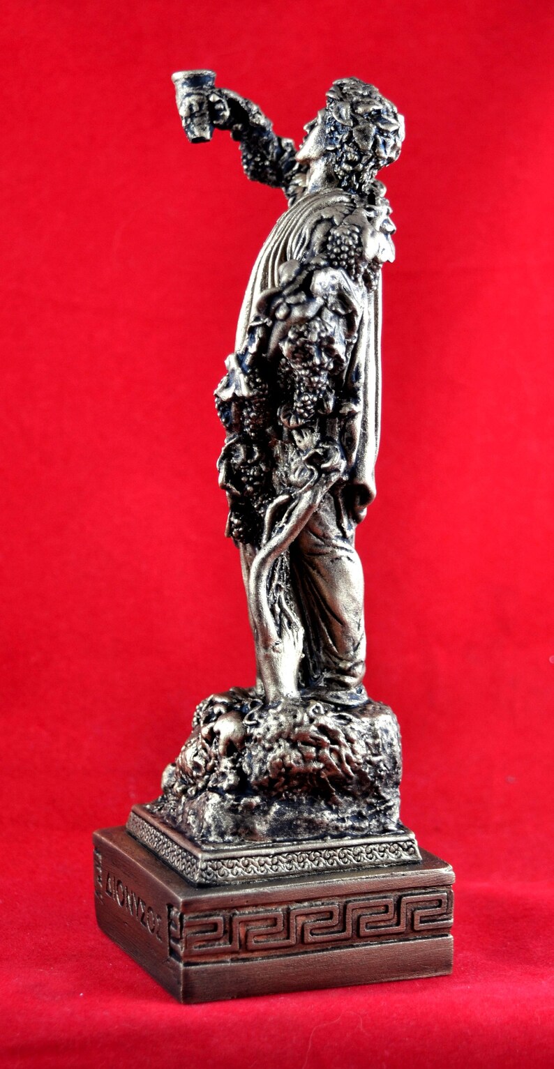 Dionysus Dionysos Gold Patina Greek Statue Ecstasy Wine God - Etsy UK