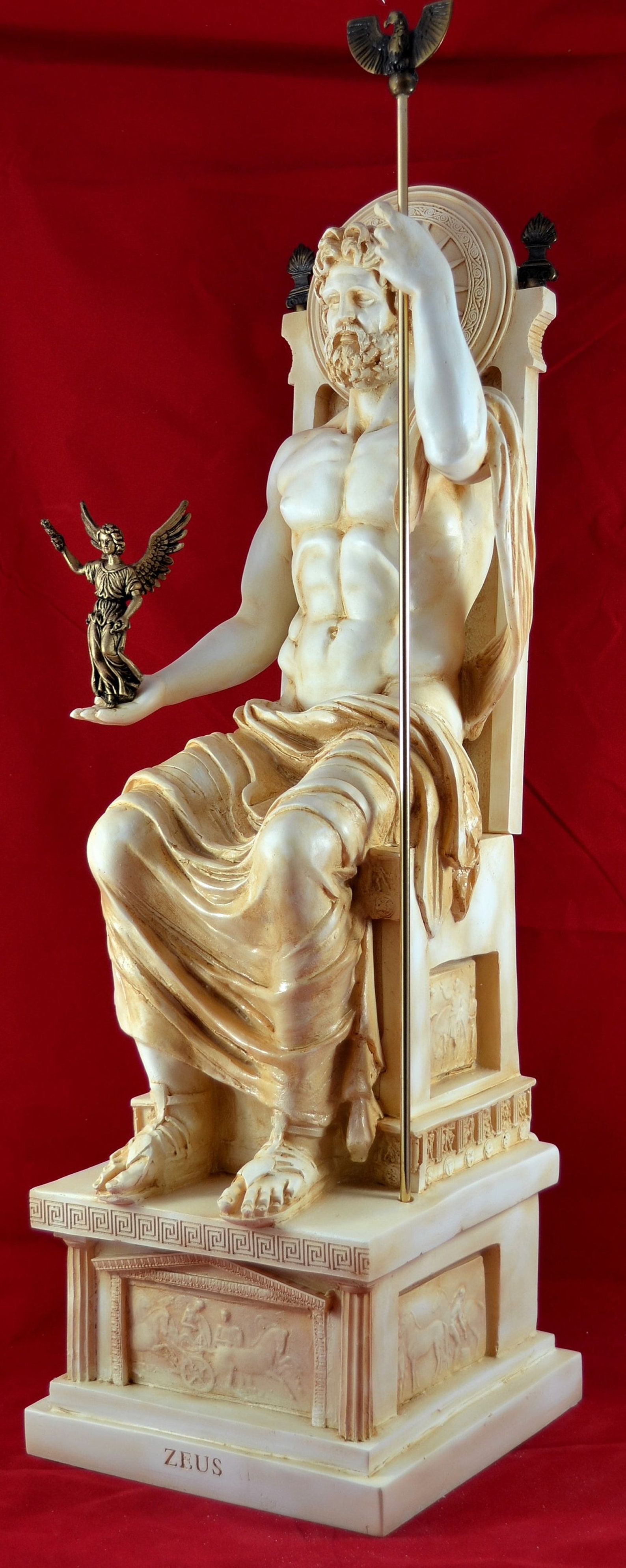 Zeus the Greatest Sculpture Statue Greek BIG SIZE Patina - Etsy