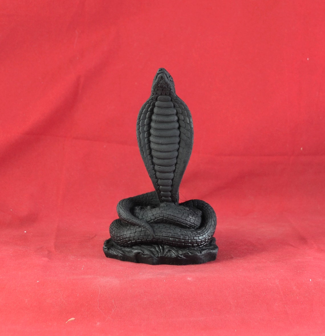 Cobra Snake Sculpture Greek Animal Marble Statue Black 13 Cm | Etsy