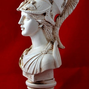Athena Bust Greek Statue Wisdom Civilization Goddess NEW Aged - Etsy