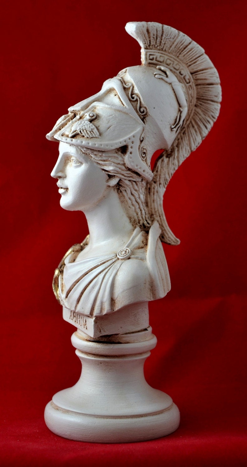 Athena Bust Greek Statue Wisdom Civilization Goddess NEW - Etsy