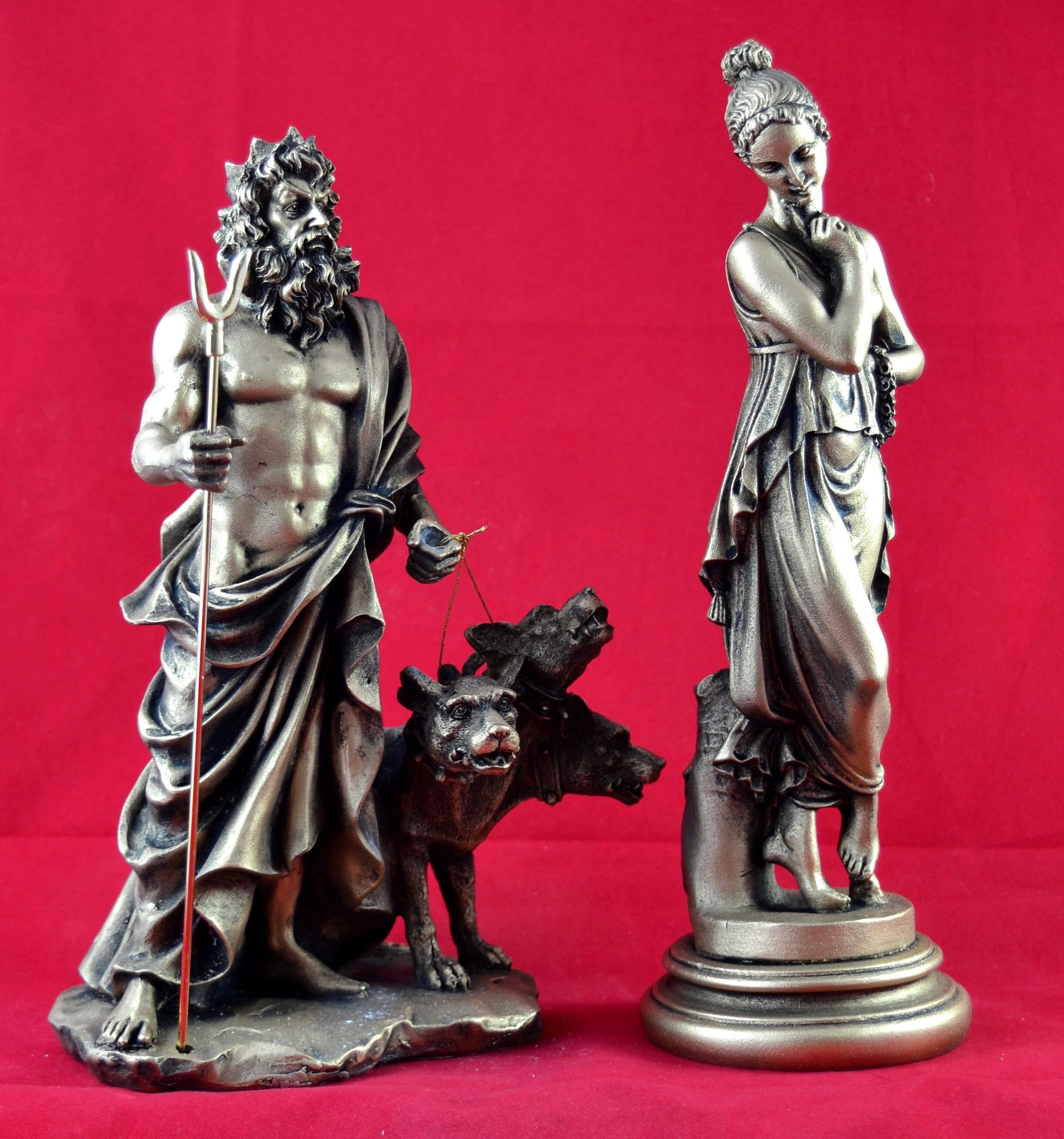 Persephone Goddess Queen of the Underworld and Hades Gold | Etsy