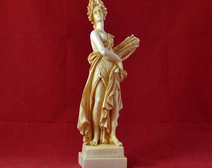 Demeter Statue, Figurine, Greek Goddess of Fertiliti , Pagan Goddess ...