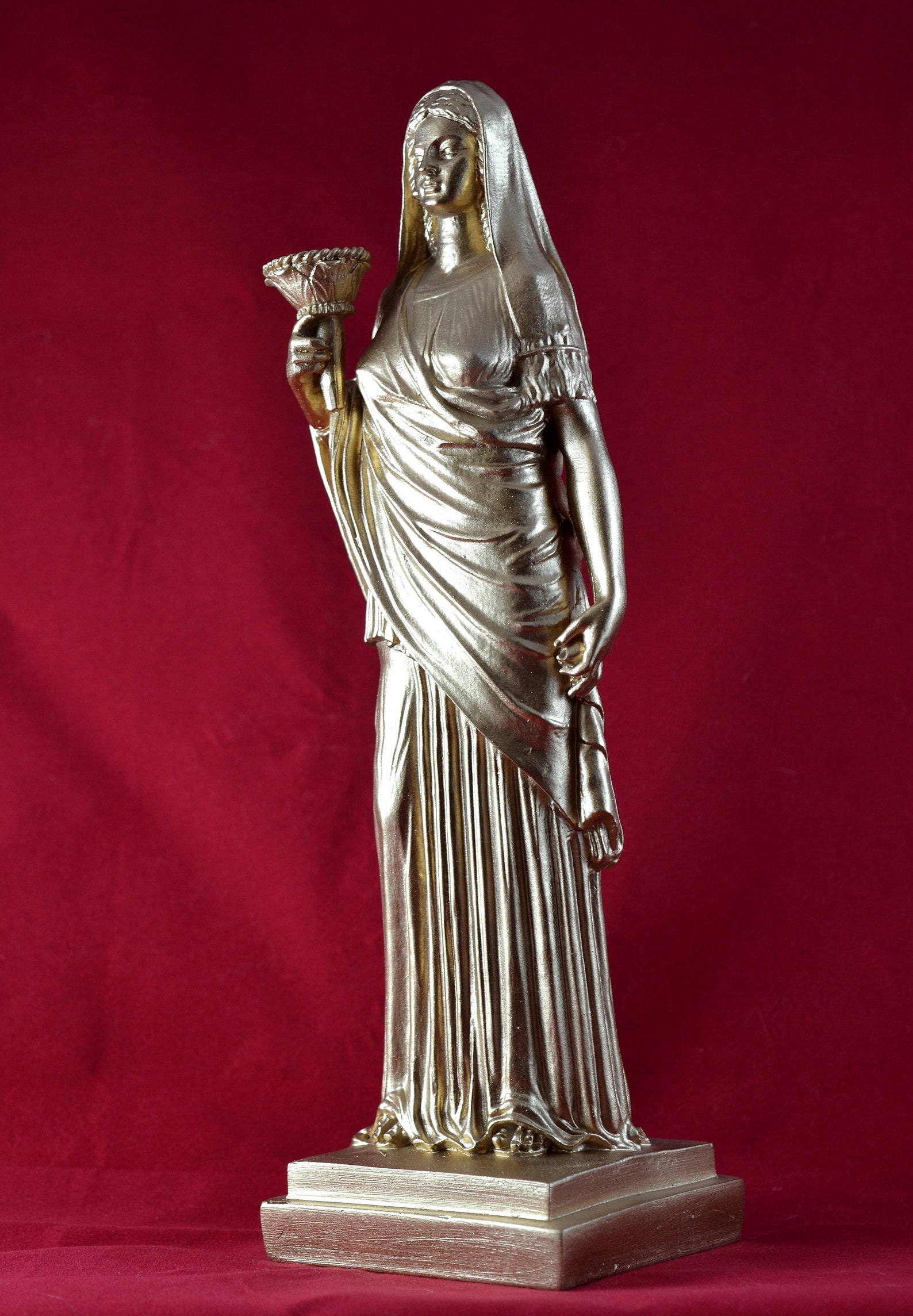 Persephone Gold Goddess Queen of the Underworld Statue 25 Cm 10 Inches ...