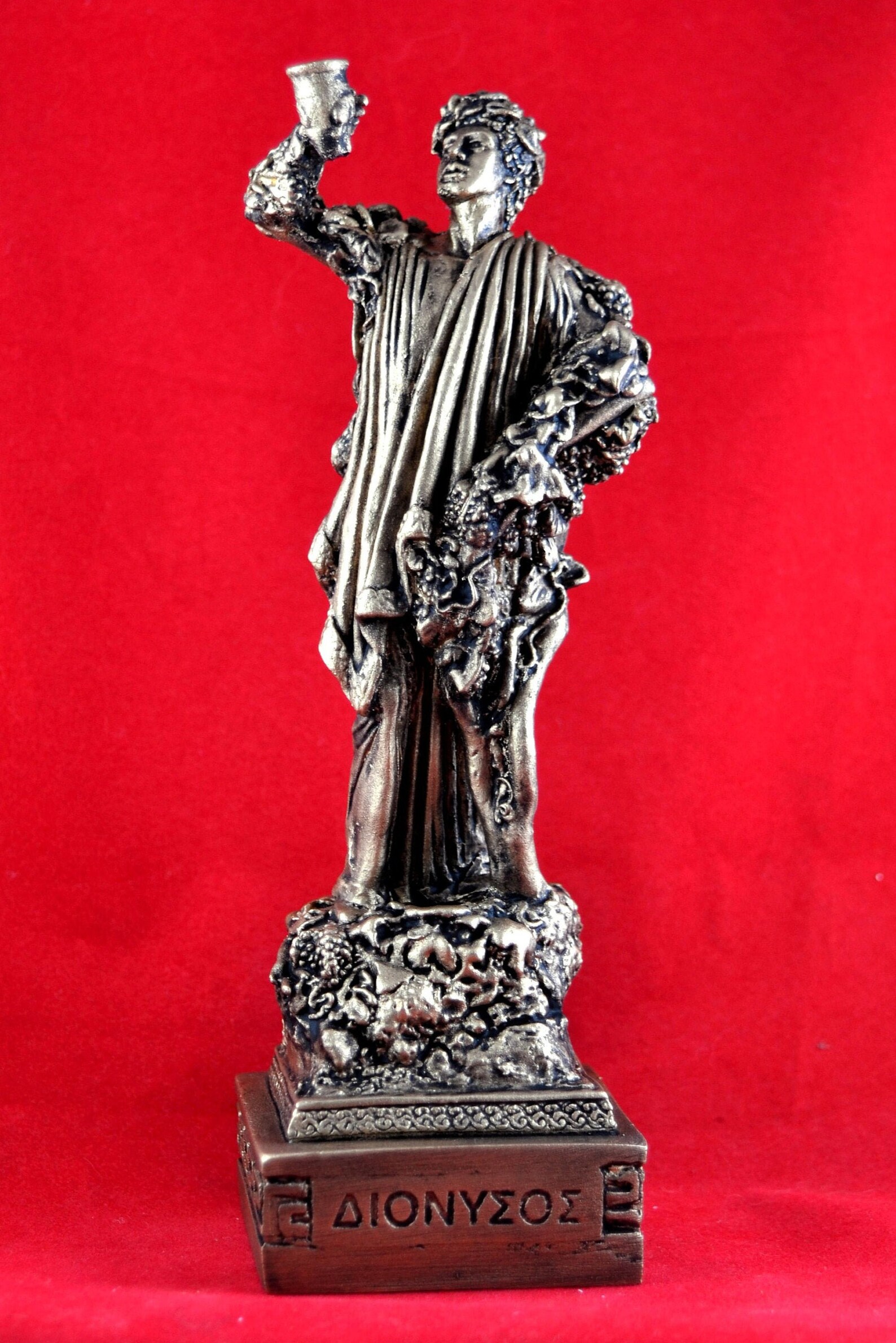 Dionysus Dionysos Gold Patina Greek Statue Ecstasy Wine God - Etsy UK