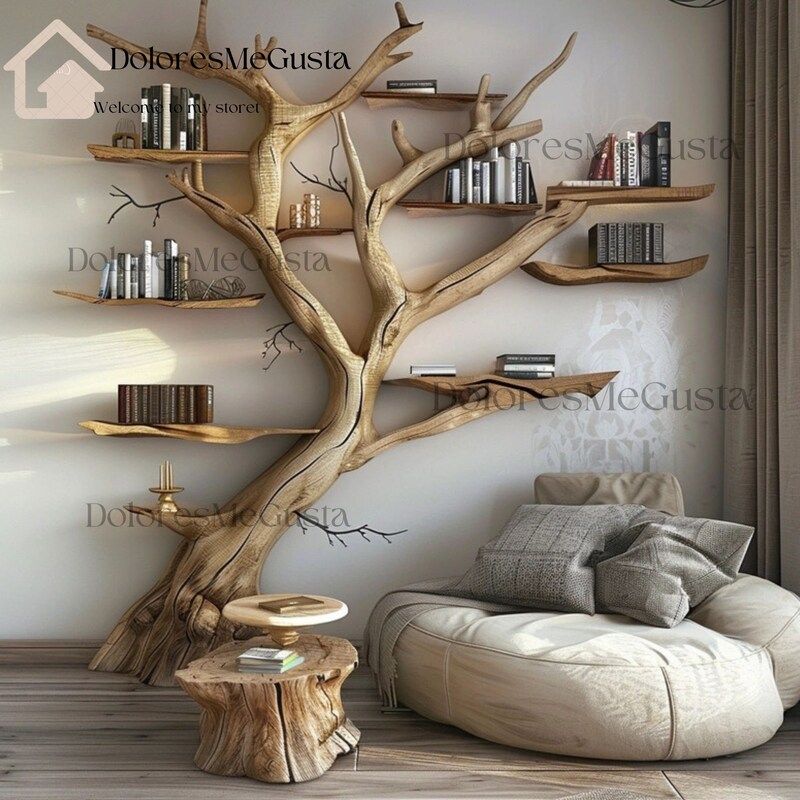 Tree Bookshelf - Etsy