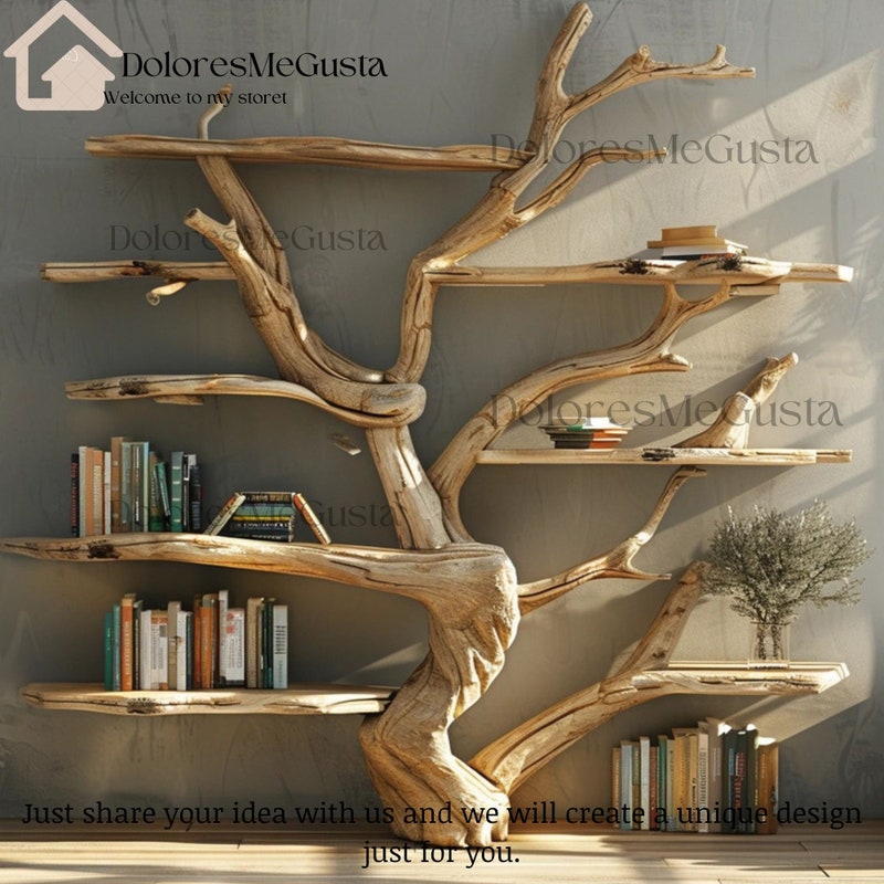 Wall Tree Bookshelf - Etsy