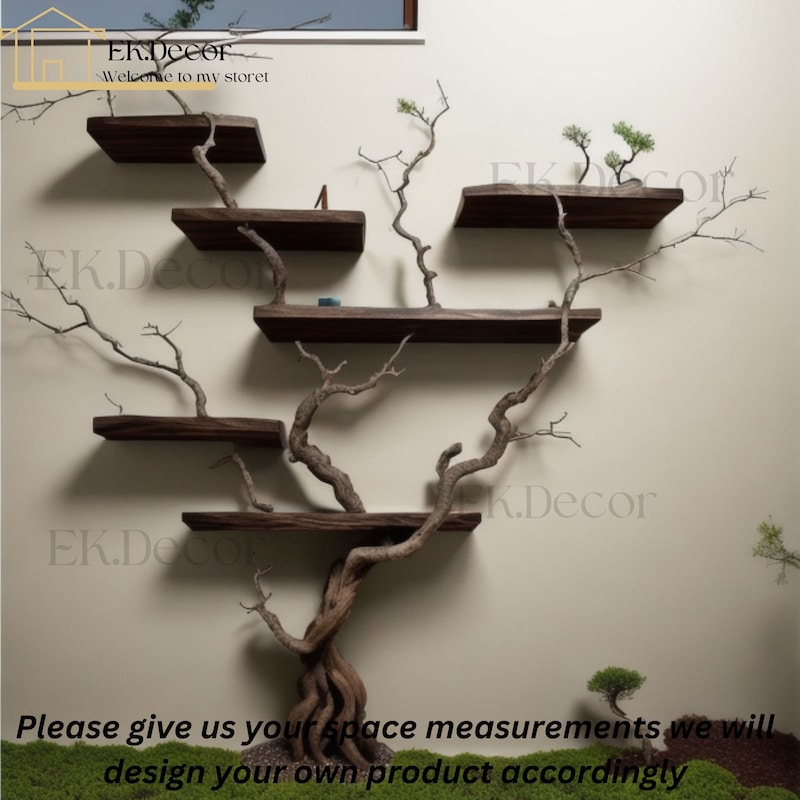 Tree Branch Shelf for Wall - Etsy