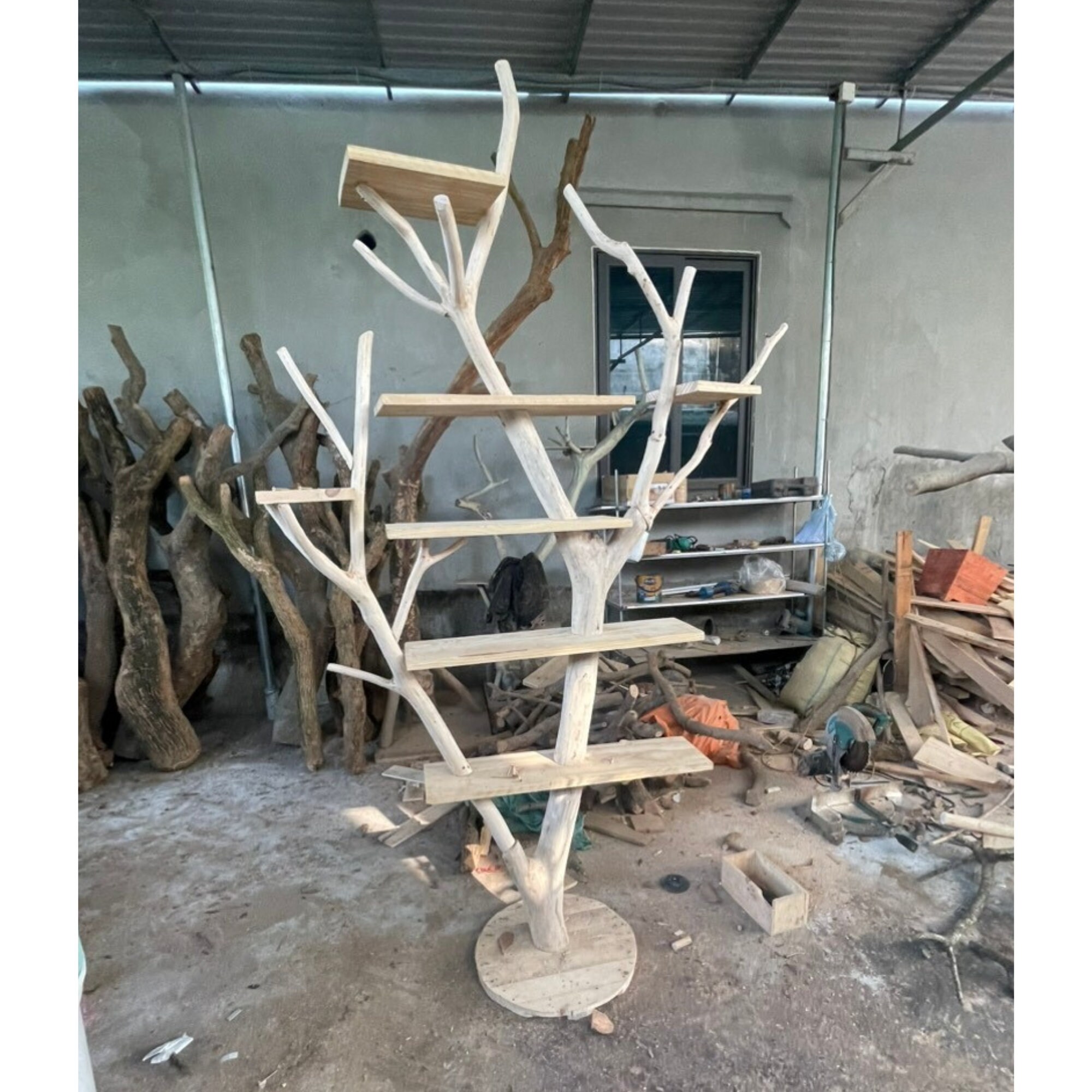 Tree Branch Floating Shelf Solid Wood Live Edge Floating Corner Wall ...