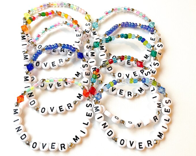 Mind Over Miles Marathon Runner Friendship Bracelet - Etsy