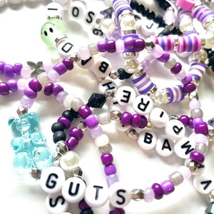 10 Pack Guts Sour Inspired Friendship Bracelets Concert Song Trading - Etsy