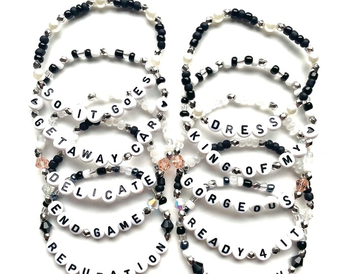 Handmade Taylor Swift Reputation Bracelet / Eras Tour Friendship ...