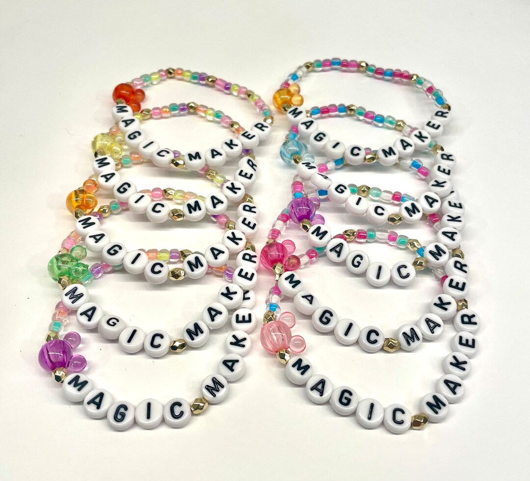 Magic Maker Disney Cast Member Appreciation Friendship Bracelets Gifts Bulk Pixie Dust ...