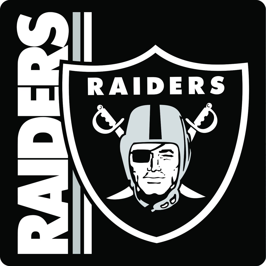 12" X 12" Oakland Raiders Aluminum Sign - Bar, Man Cave, or She-shed ...