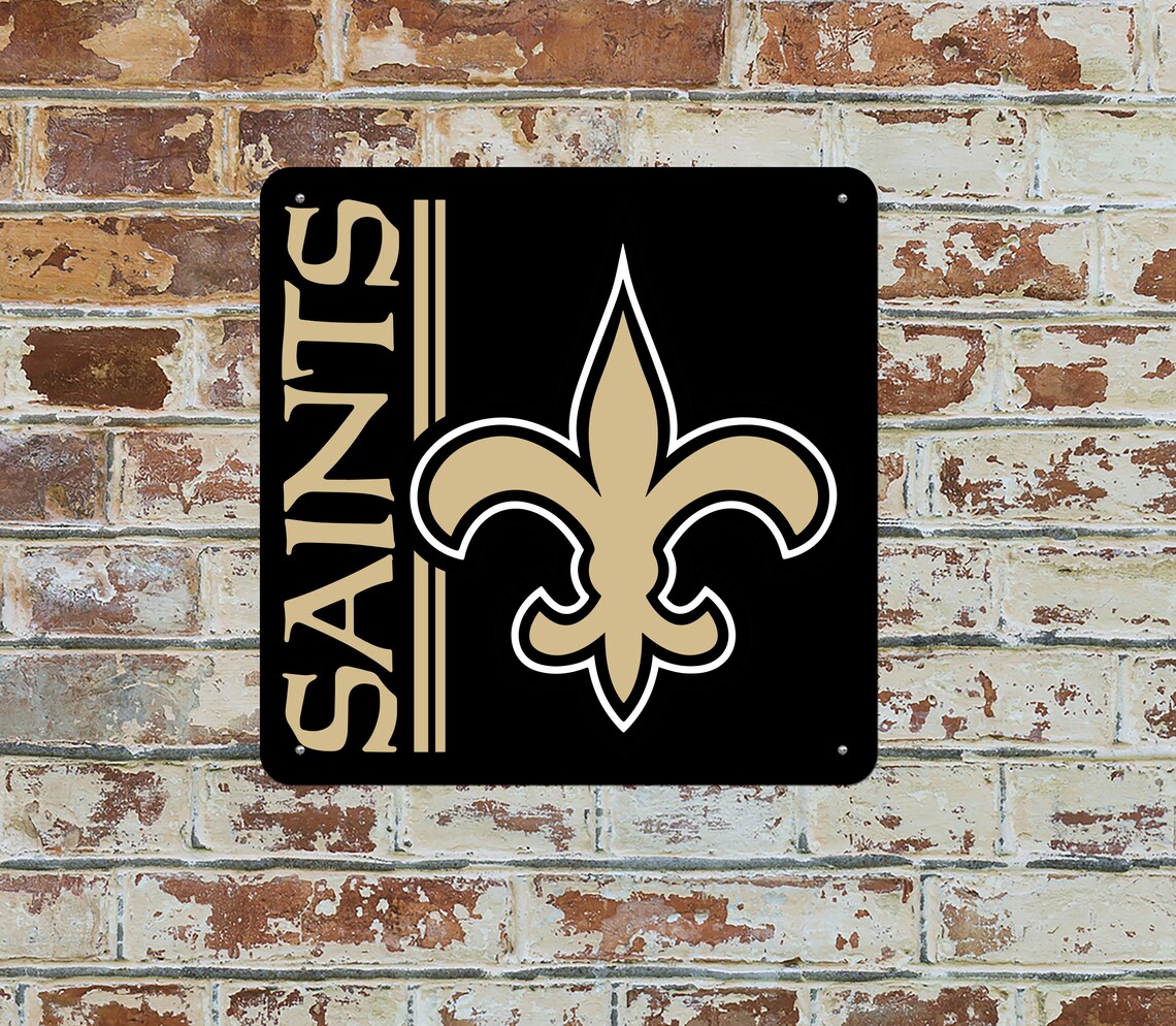 12 X 12 New Orleans Saints Aluminum Sign Bar | Etsy