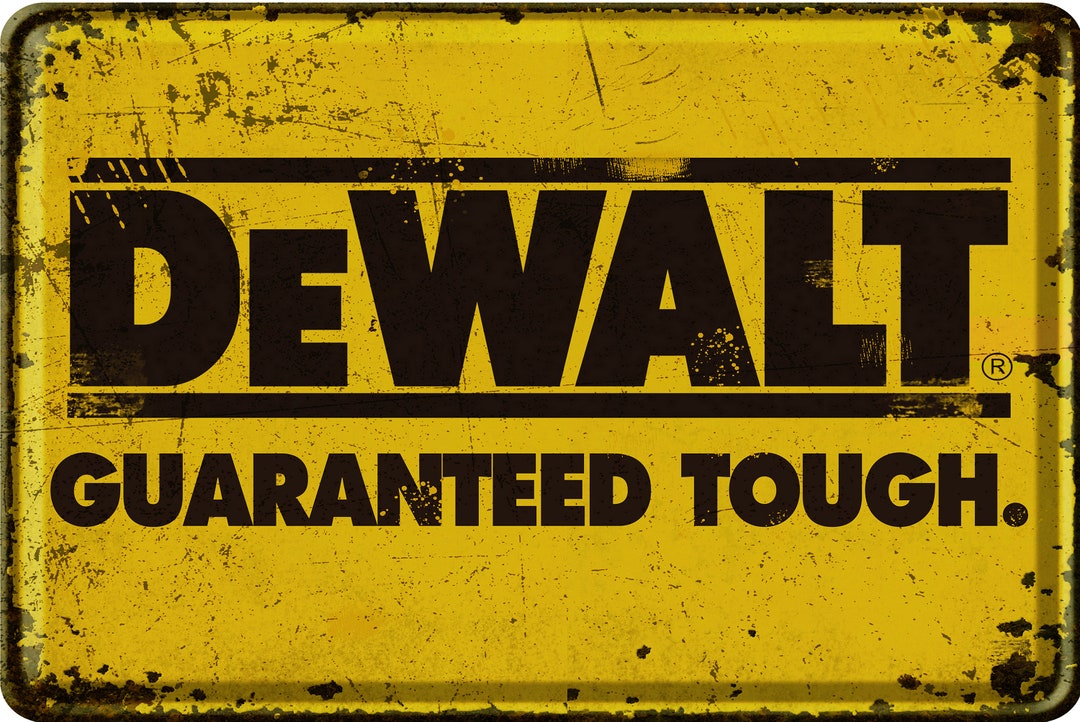 Vintage Metal Sign Reproduction Dewalt Tools Man Cave Sign - Etsy