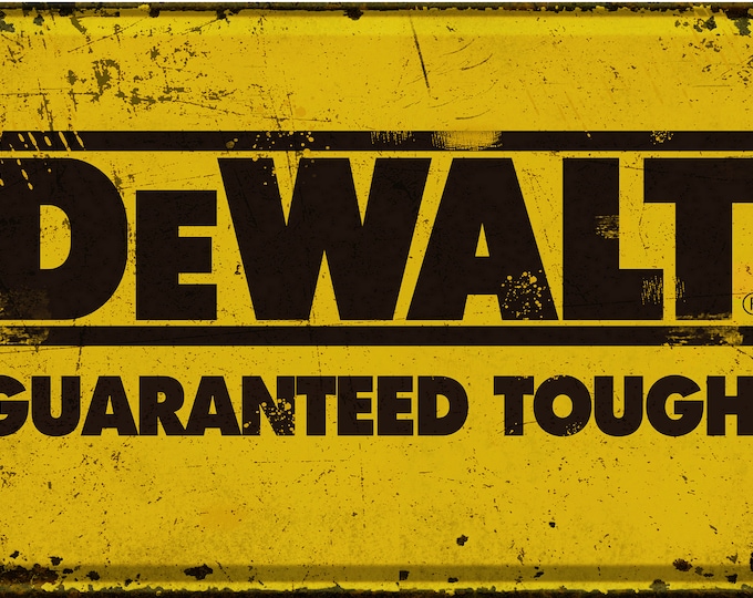 Vintage Metal Sign Reproduction Dewalt Tools Man Cave Sign - Etsy